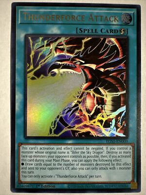 Yu-Gi-Oh! TCG Thunderforce Attack EGS1-EN003 Ultra Rare 1st Edition ...