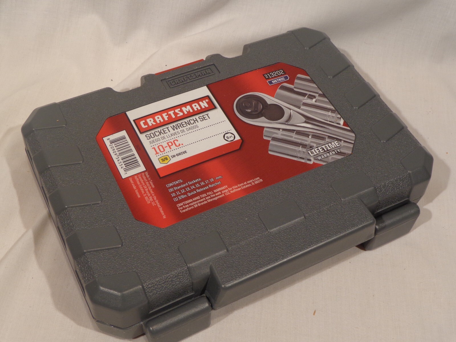 Craftsman 10 pc. Ratchet Socket Wrench Set 6-pt 13202 913202 for sale ...