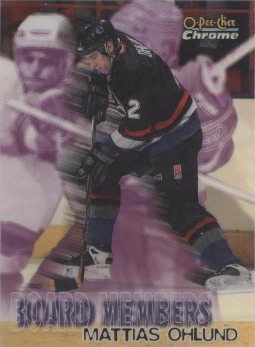 1998-99 O-Pee-Chee Chrome - Board Members Mattias Ohlund #B5 Refractor ...