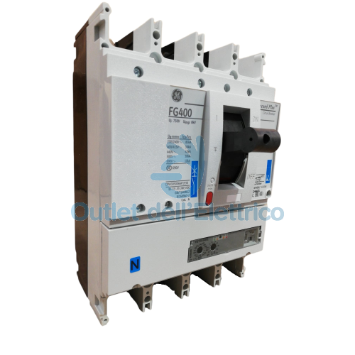 GE POWER 438440 Magnetic Circuit Breaker FG400 4P 50KA Premeons Line LS ...