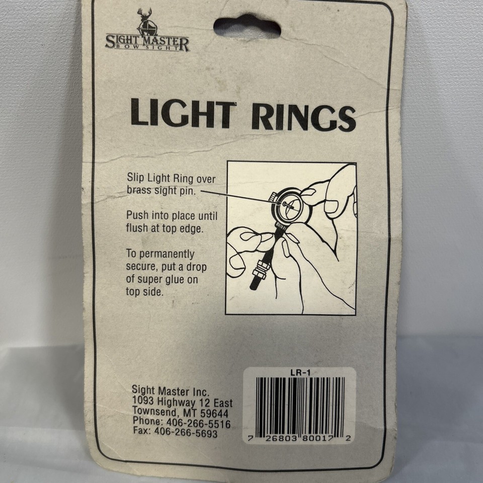 Sight Master Bow Sight Light Rings LR-1 1 1/4" Diameter | eBay