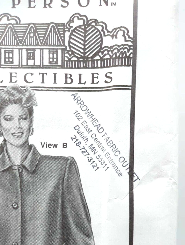 Ann Person Collectibles Sewing Pattern 1026 Blanket Coat Bust Size 30 ...