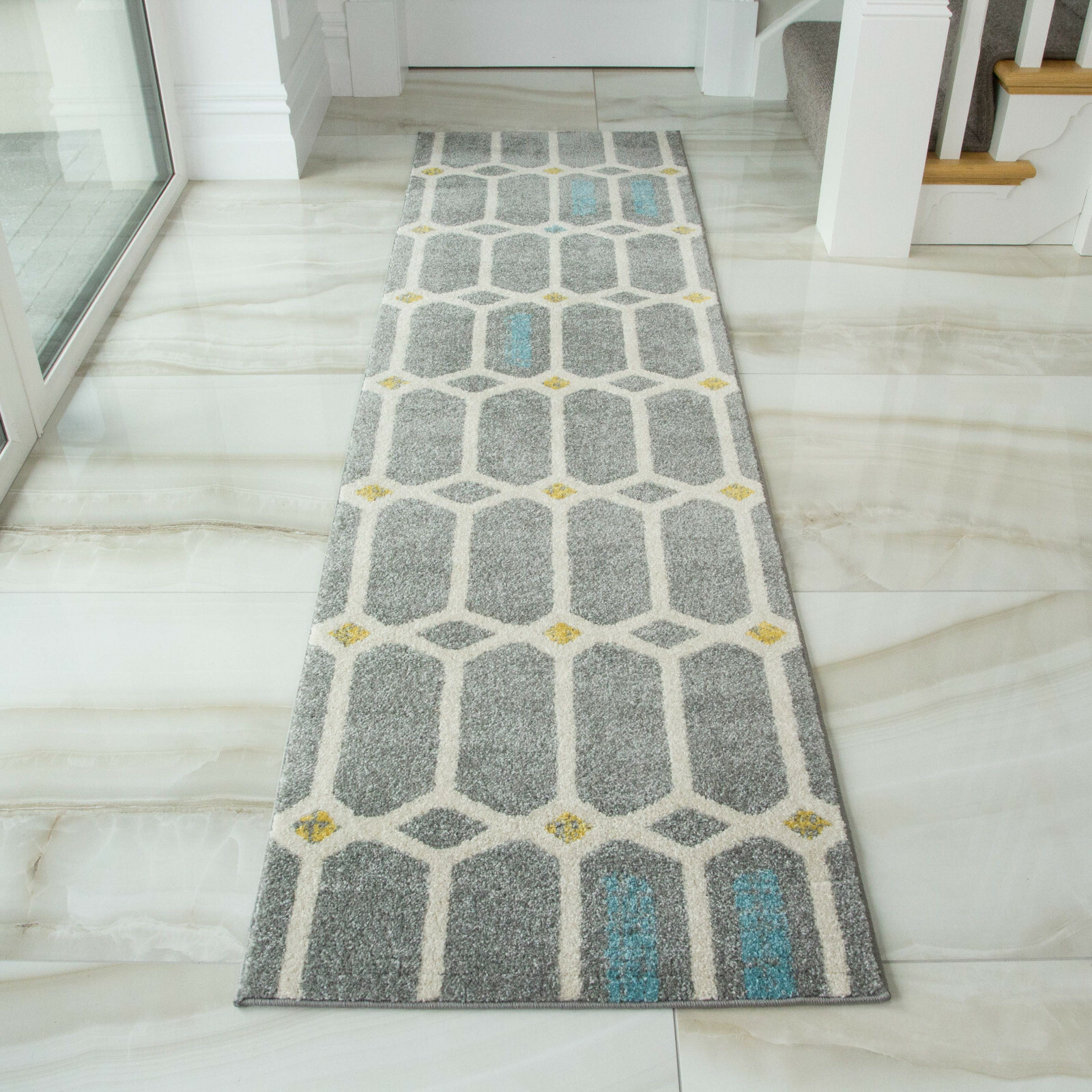 Grey Runner Rugs Hallway Kitchen Long Carpet Runner Mats Best Selling ...