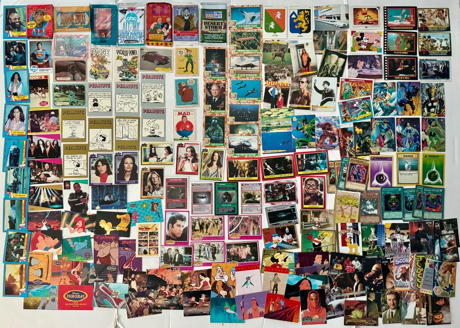 Non-Sport Trading Cards Star Wars Disney Grease Alf TCG 1970s 80s 90s ...