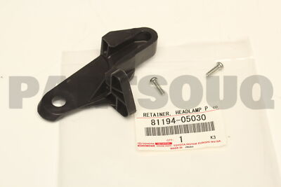 8119405030 Genuine Toyota RETAINER, HEADLAMP PROTECTOR, LWR LH 81194 ...