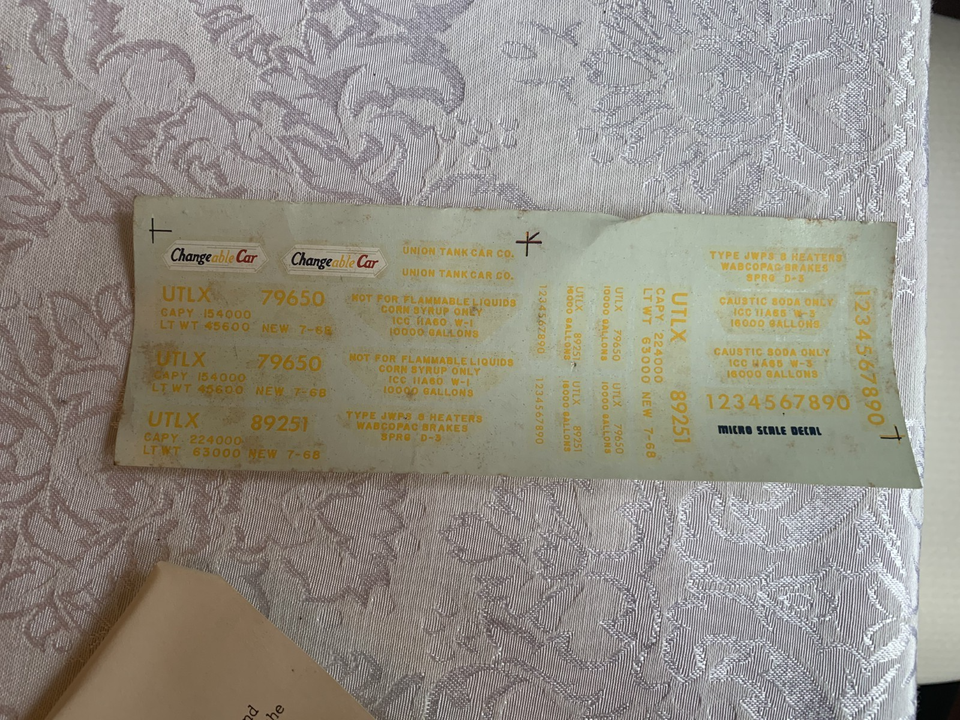 Quality Craft 29' changeable tank car corn syrup 2 Rail kit | eBay