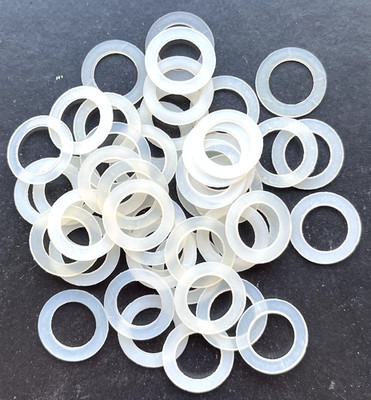 M12 Nylon Washers- 19mm O/D X 12.5mm I/D X 1mm Thk- Various quantities ...