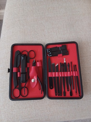 OWill Manicure Set, 18pcs Nail Clippers Pedicure Kit Nail Care. | eBay UK