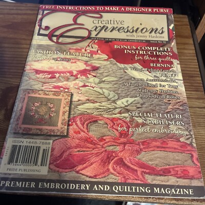 Creative Expressions Magazine Machine Embroidery Quilting Feb 2006 ...