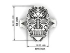 Harry Potter Bellatrix Lestrange Mask Ring Death Eater Deathly Hallows ...