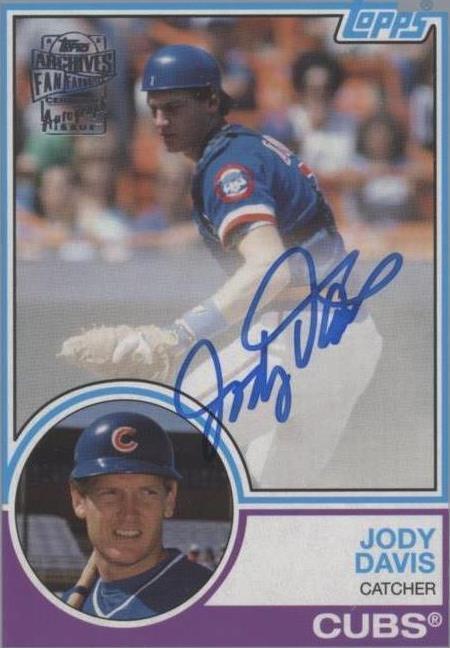 2019 Topps Archives - Fan Favorite Autographs 1983 Design Jody Davis # ...
