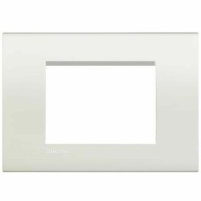 LNA4803BI BTICINO LIVING LIGHT QUADRA PLACCA 3 MODULI BIANCA ...