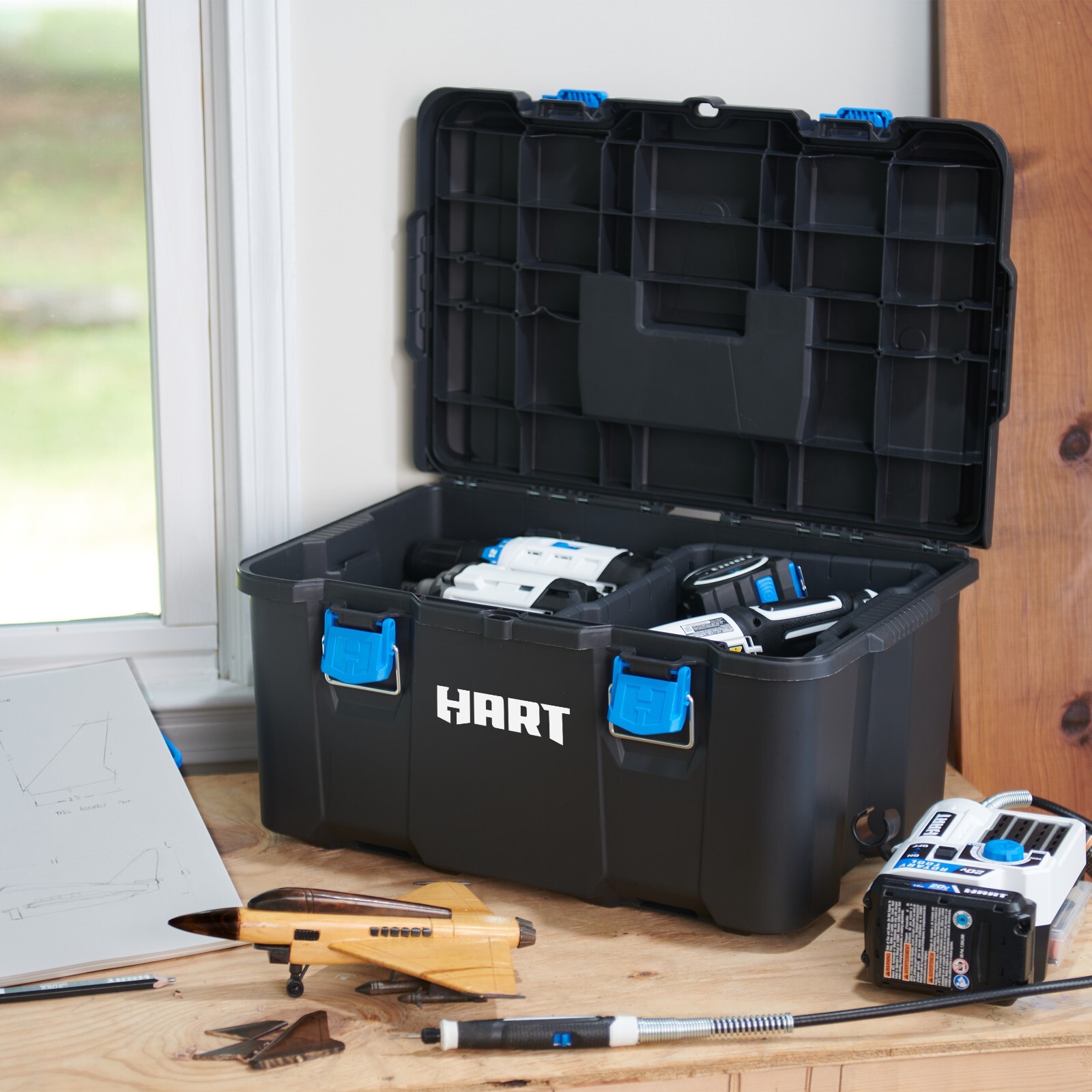 HART Stack System, Mobile Tool Storage and Organization, Black & Blue ...