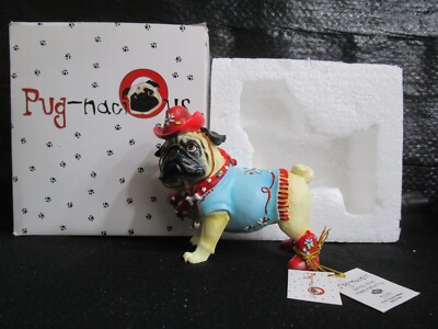 Westland - Pugnacious - Cowboy Pug Dog Figurine In Box - Rare | eBay