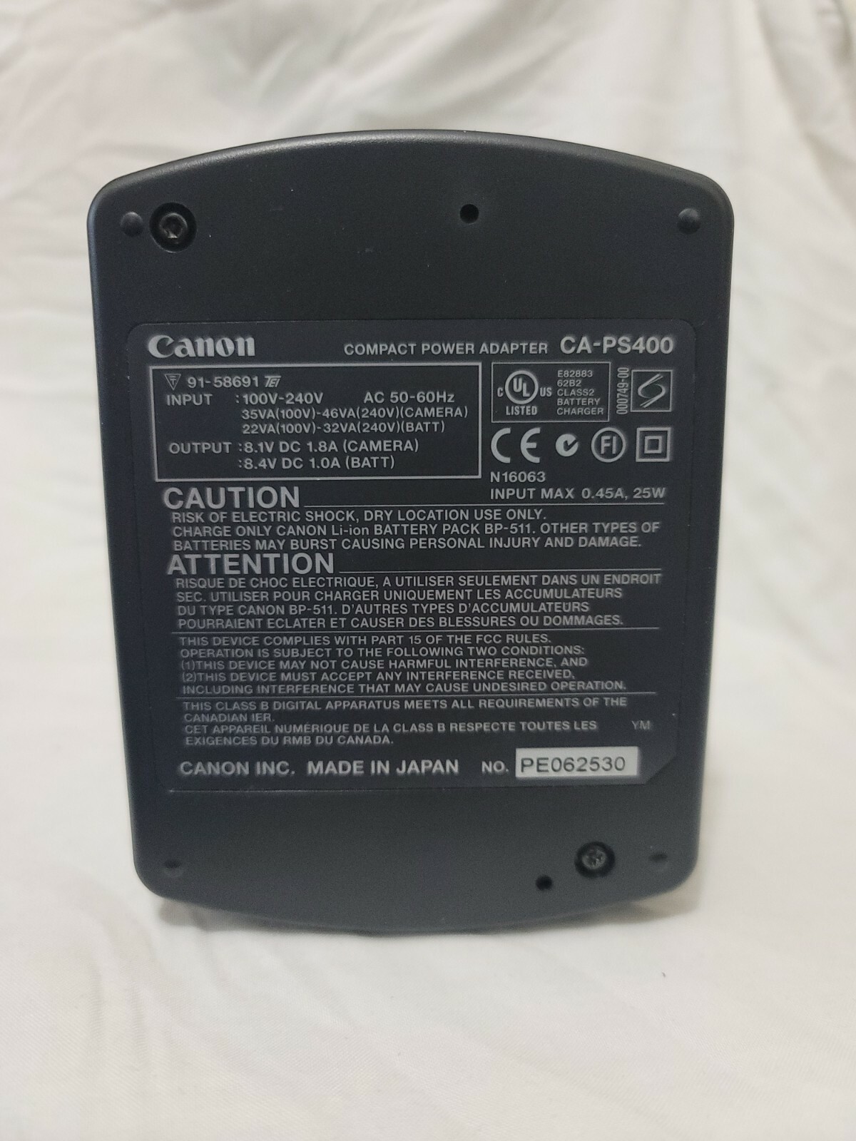 Canon Compact Power Adapter CA-PS400 and EOS D30 | eBay