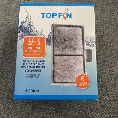 TOP FIN EF-S ELEMENT Aquarium Filter Cartridges Open Box Three (3) New ...