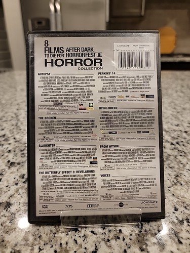Afterdark Horrorfest III 8 Films to Die For DVD Perkins Autopsy ...