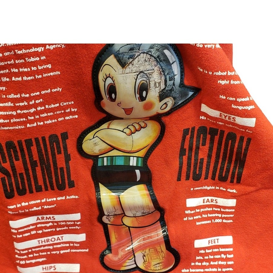 ASTRO BOY Rare Hologram Robot Mighty Atom Anime T-Shirt Red Size Medium ...