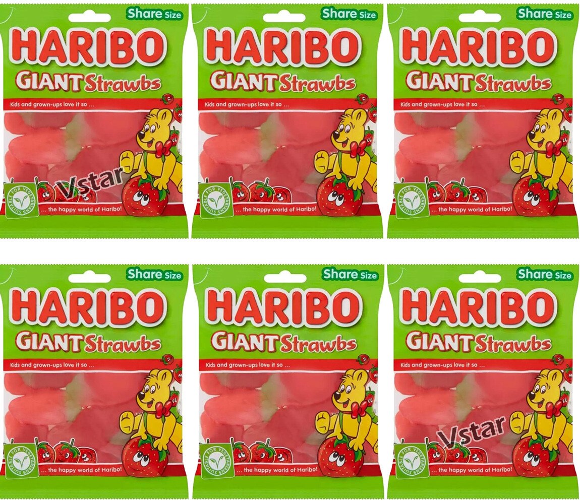 Haribo Starmix, Jelly, Strawbs, Wine, Supermix Easter Gummy Share Bag ...