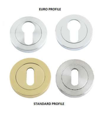 Key Hole Cover Escutcheon Standard Euro Profile Door Lock Covers 50mm ...
