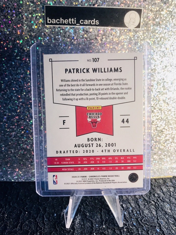 2021 Patrick Williams Panini Chronicles RC Rookie | eBay