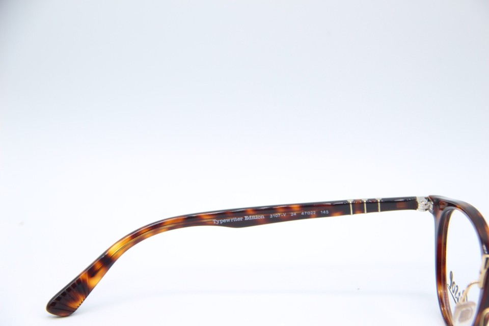 NEW PERSOL P 3107-V 24 HAVANA GOLD AUTHENTIC FRAMES EYEGLASSES 47-22 | eBay