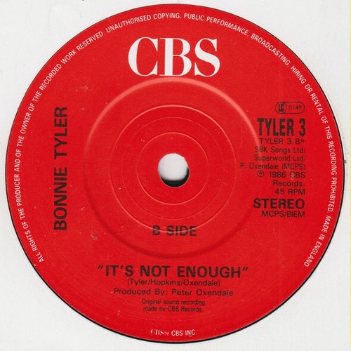 Bonnie Tyler - Notes From America (7") | eBay