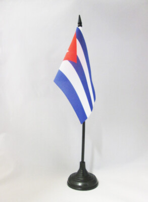 DRAPEAU DE TABLE CUBA 15x10cm - PETIT DRAPEAUX DE BUREAU CUBAIN 10 x 15 ...