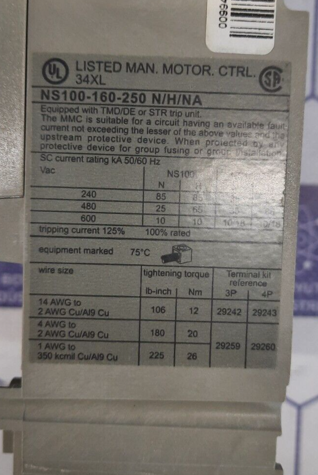 MERLIN GERIN NS100H COMPACT NS /CIRCUIT- BREAKER DISJONCTEUR | eBay