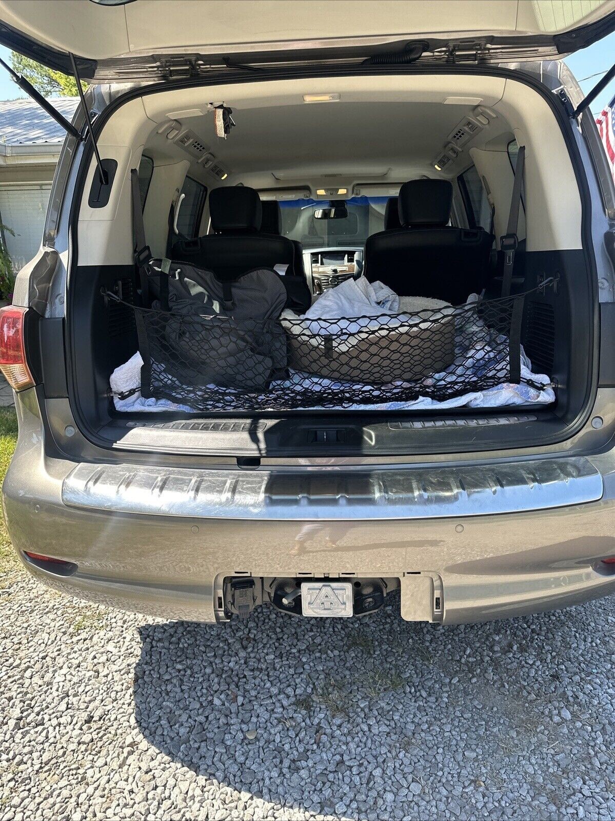 Rear Trunk Envelope Mesh Organizer Cargo Net for INFINITI QX56 QX80 ...