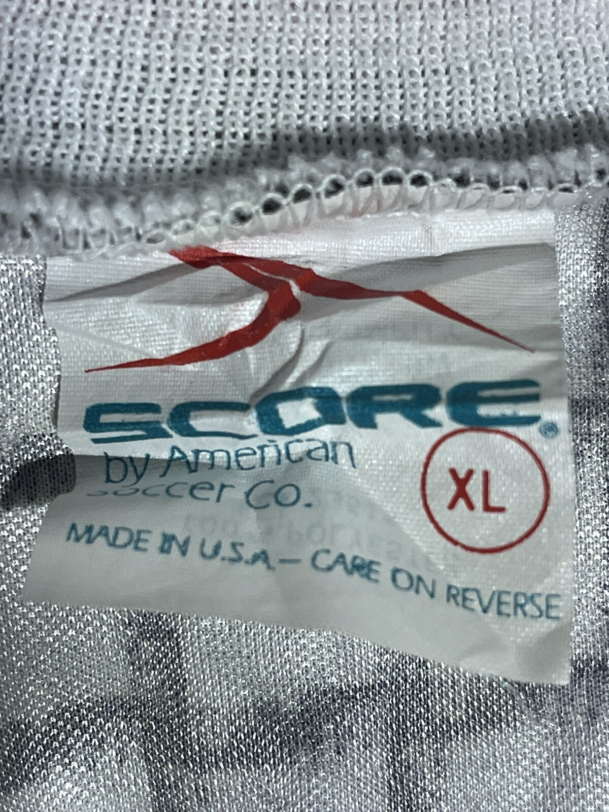 Score Checkered Soccer Jersey Vintage XL Geometric - Gem