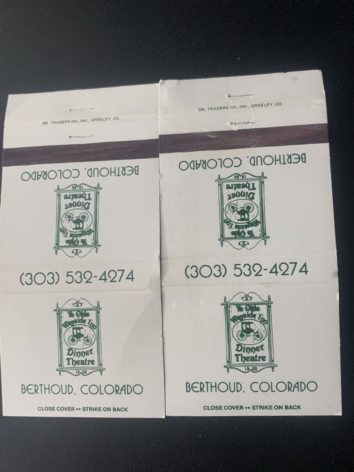 Vintage Colorado Matchbook Lot: “Ye Olde Wayside Inn” Berthoud, CO | eBay