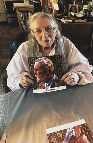 BLOTTER ART ORIGINAL LEARY PROFILE SIGNED BY ANN SHULGIN Perforated ...