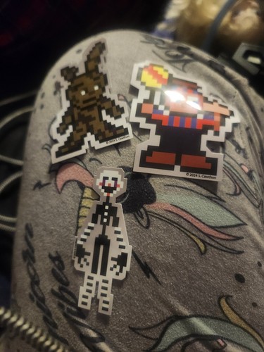 Pixel Fnaf Stickers (Springtrap, BB And Puppet) | eBay