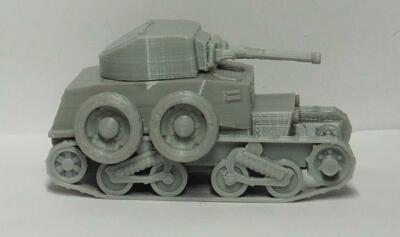 28mm 1/56 3D printed VBCW WWII NZ Schofield Light Tank suitable 4 Bolt ...