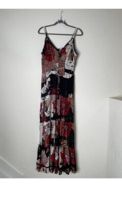 Me 2 Magic Anthropologie NWT Floral Tiered Boho Maxi Dress Size 1X ...