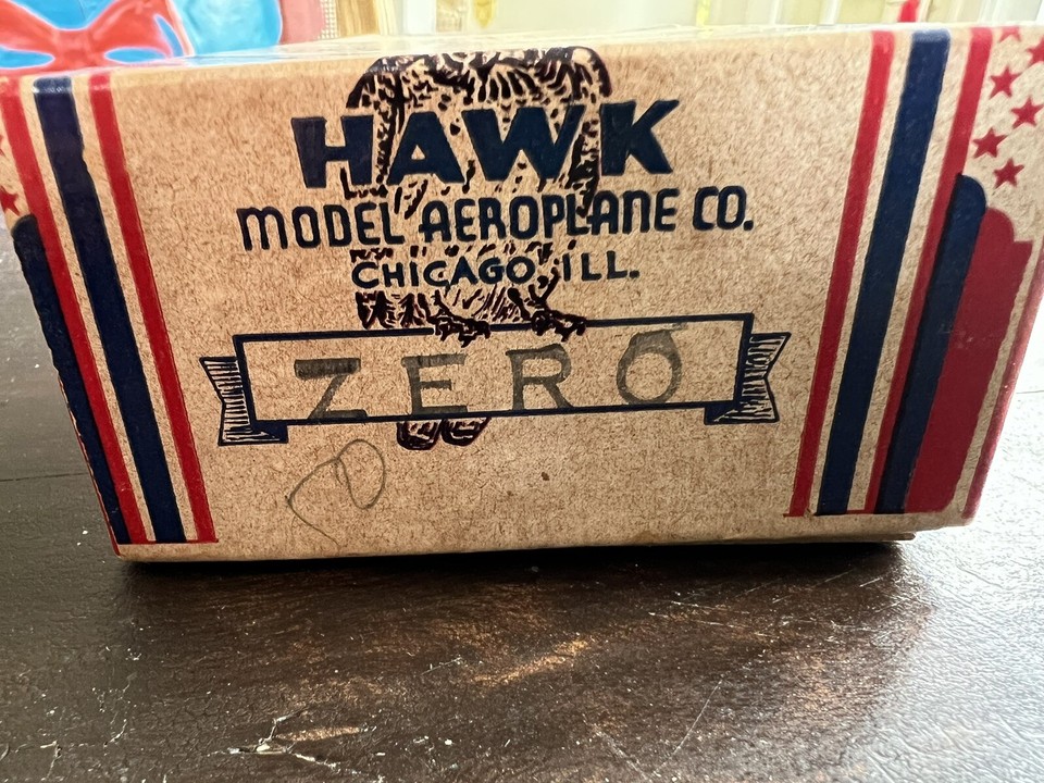 Hawk Model Company Chicago Model Airplane “ZERO” Kit Antique Complete ...