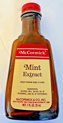 Vintage McCormick Adams Extract Glass Bottles: Mint 90s vintage brown ...