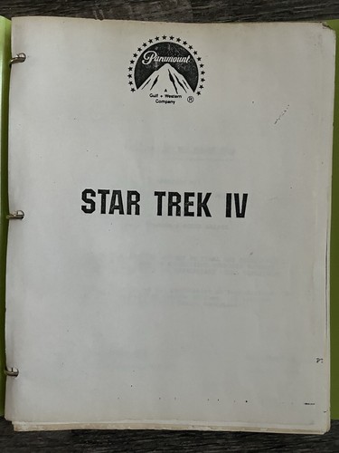 Star Trek IV ~ The Voyage Home ~ Revised Shooting Script March 11, 1986 ...
