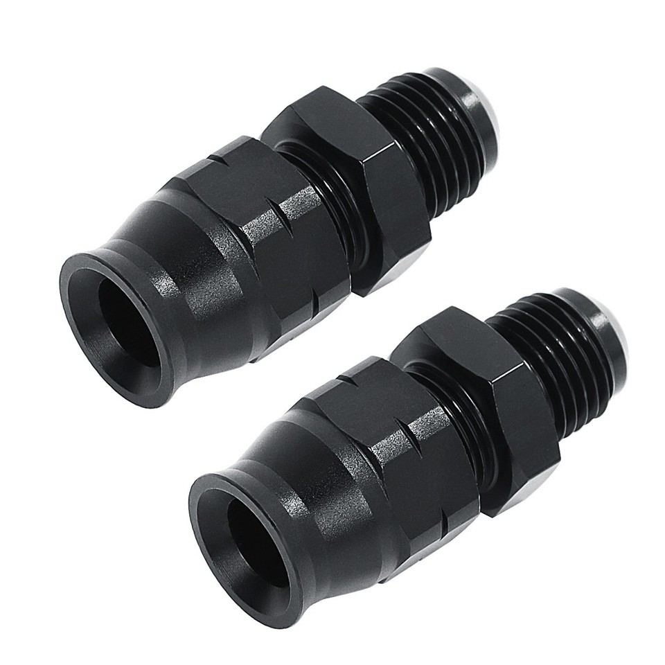 6AN Male To 3/8" Tube Hardline Fuel Line Adapter Fitting Tubing ...