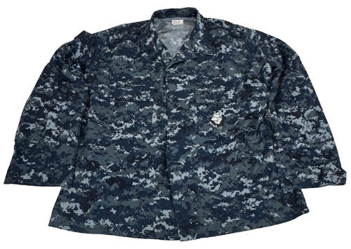 US Navy NWU Type I Working Uniform Blouse Jacket Digital Blue XX-Large ...
