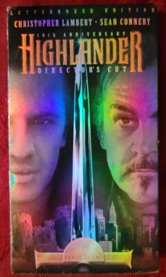 Highlander VHS (1996) 10th Anniversary Directors Cut Brand New Factory ...