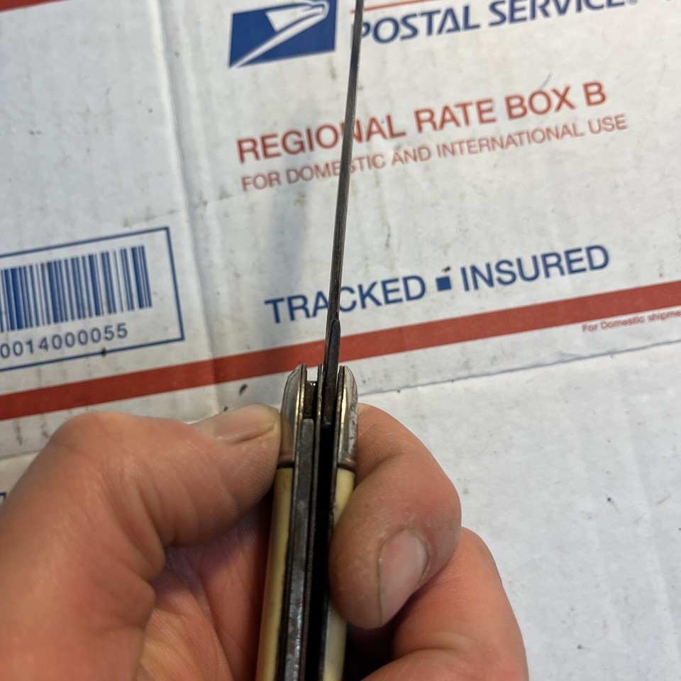 Vintage COLONIAL PROV. USA Fish Knife 2 BLADE W/HOOK REMOVER | eBay