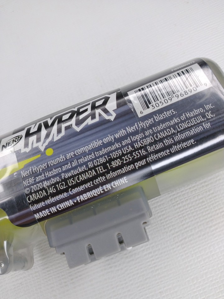 NERF Hyper 50-Round Reload Canister F0025 Compatible With Nerf Hyper ...