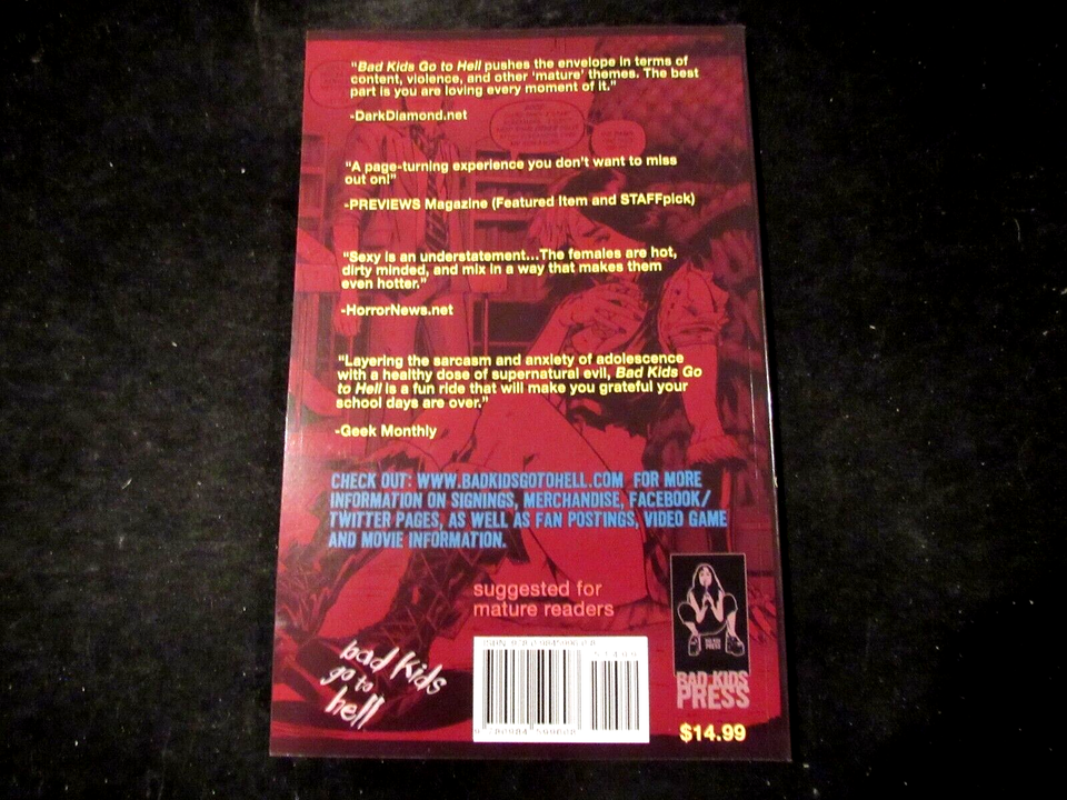 Bad Kids Go To Hell TPB #nn - NM - Bad Kids Press - Mature Themes - 2d ...