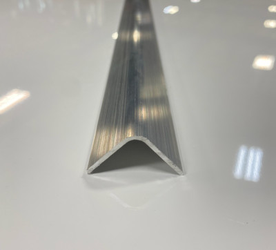 1" x 1" Rounded Corner Aluminum Angle 62" Long - Mill Finish - Trim, 1/ ...