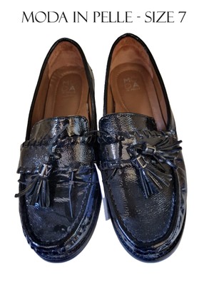 Moda in Pelle Espelette Loafer Black Shoes Size 7 rrp £79.95 | eBay UK