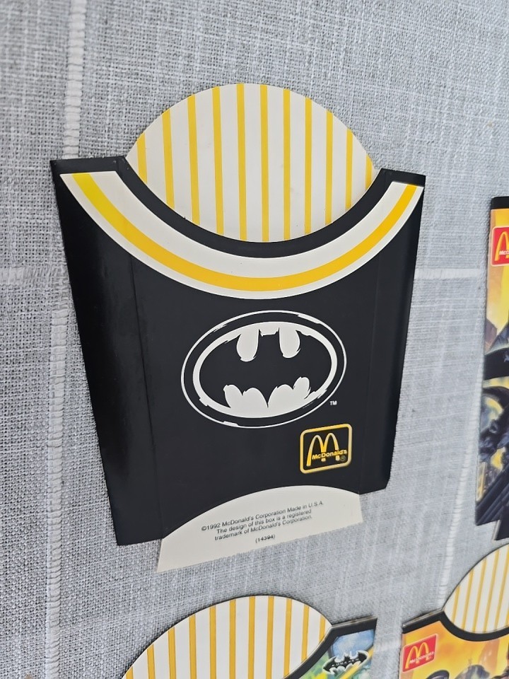 Collectors Lot 8 BATMAN 1995 1992 McDonald Fry Boxes Robin Riddler Two ...