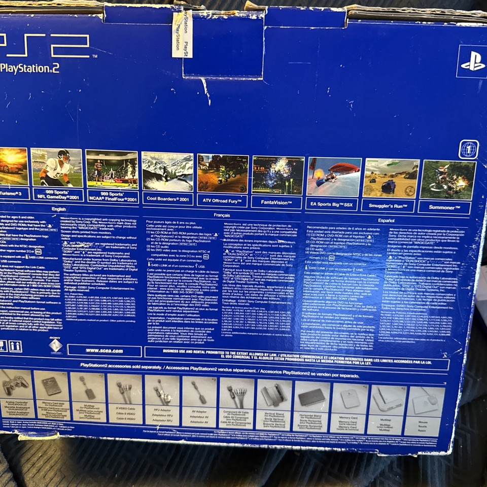 Sony PlayStation 2 PS2 SCPH-30001 97000 Fat Console with original box ...