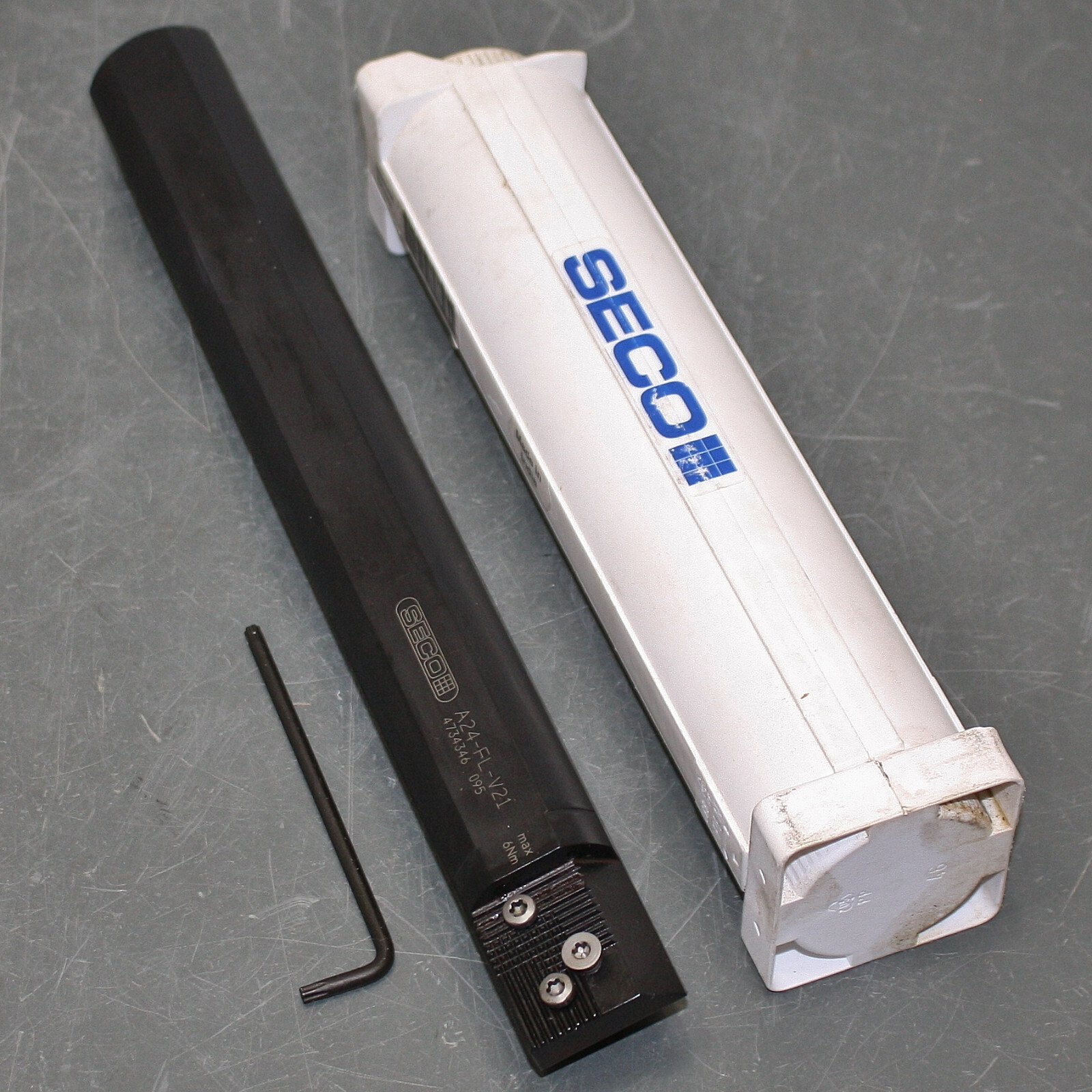 Seco Indexable Boring Bar A24-FL-V21, 12", 1-1/2" Shank, LH MDT, EDP ...